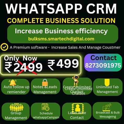 Whatsapp Crm Software Smart Tech
