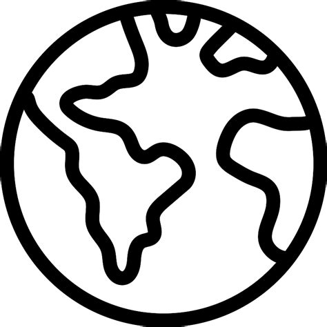 Planet Earth Vector SVG Icon SVG Repo