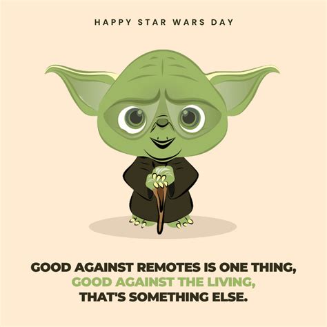 Yoda Themed Star Wars Day Linkedin Post Template