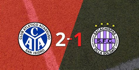 Acassuso Supera Por 2 1 A Sacachispas Tras Dar Vuelta El Partido