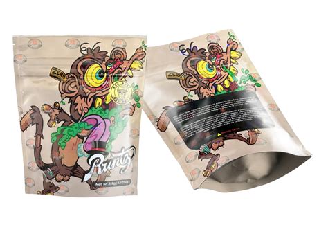 Runtz Zero Monkey Mylar Bag 35 Grams Black Unicorn Hub