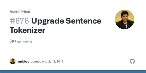 upgrade sentence tokenizer · issue 876 · flairnlp flair · github
