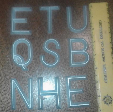 For Sale 2 Tall Aluminum Foundry Pattern Letter Assortment