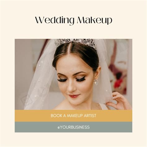 Wedding Makeup Instagram Post Canva Template Everycoach