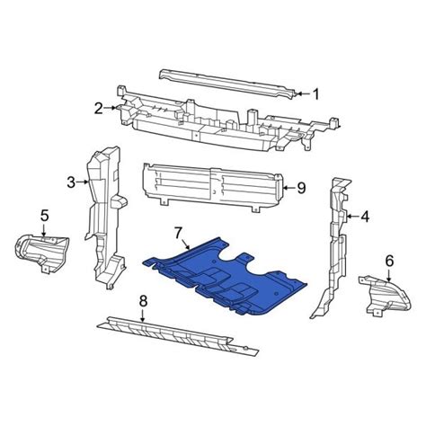 Jeep Oe 68286760ab Front Radiator Support Splash Shield