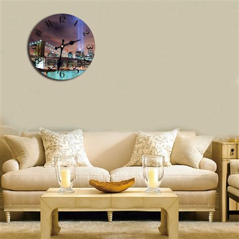 Старинные ночные сцены римские цифры картонные настенные часы бесшумные и не тикающие функции