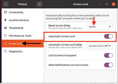 Disable Automatic Screen Lock On Ubuntu Desktop Techdirectarchive