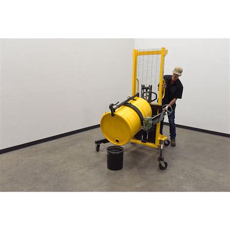 Manual Drum Lifter Rotator Transporter Warehouse