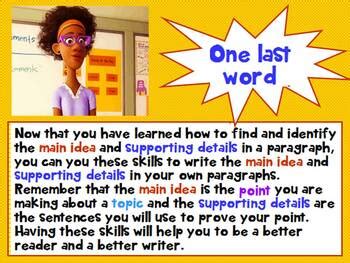 How To Find The Main Idea And Supporting Details In A Paragraph Grades 3 5