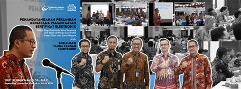 Kerjasama Pemanfaatan Sertifikat Elektronik Pdam Surya Sembada Kota Surabaya Dan Balai