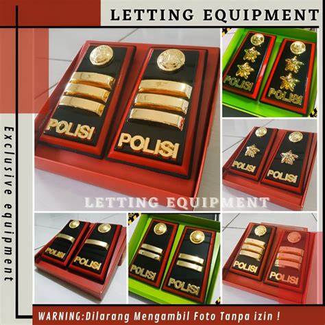 Jual Pangkat Pdh Ipda Iptu Akp Kompol Akbp Full Mika Kilap Lis Merah