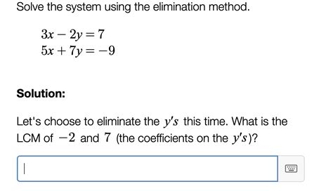 Elimination Method
