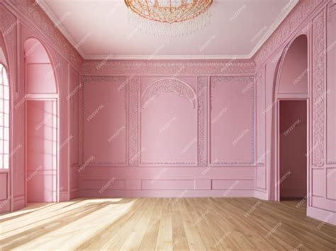 Premium Ai Image A Pink Wall In A Empty Room Background Empty Living