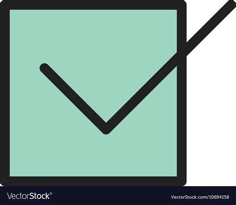 Checkbox Royalty Free Vector Image VectorStock
