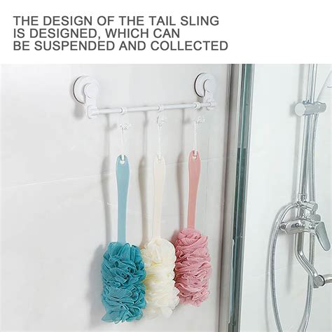 Jierger 3pcs Back Scrubber For Shower Loofah Long Handle Bath Body