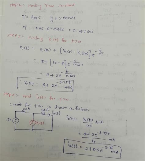 [solved] the switch in the circuit below has been opened for a long