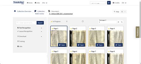 Transkribus Reviewing Htr Training On Greek Manuscripts Ride