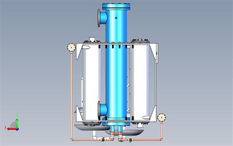 压缩机冷凝器蒸发器组合冷却系统 STEP 模型图纸下载 懒石网