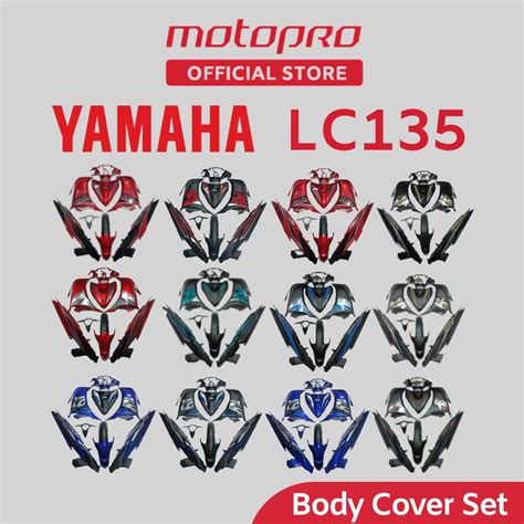 Yamaha 135lc V2 V3 V4 V5 V6 V7 Full Body Cover Set Siap Tampal Sticker