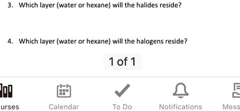 3 Which Layer Water Or Hexane Will The Halides Reside 4 Which Layer Water Or Hexane Will