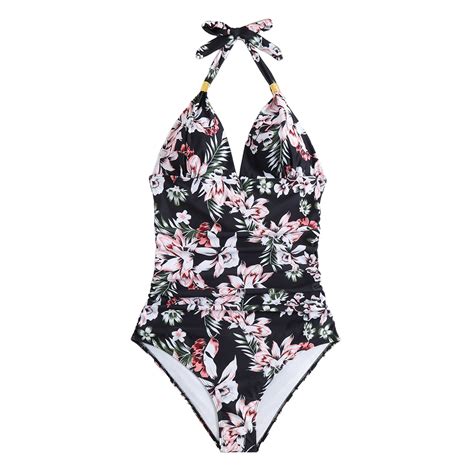 Kcodviy Womens Onepiece Swimsuits Tummy High Waisted Bathing Suit Wrap Tie Back Monokini