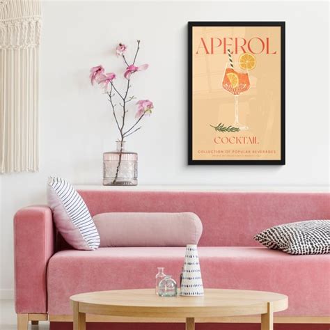 Frameyourwall® Fotolijst Met Poster 40x60 Cm Cocktail Aperol
