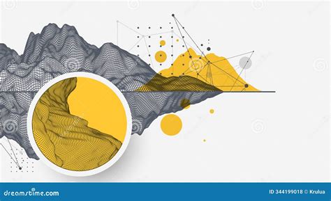 Abstract Wireframe Background Modern Science Or Technology Art