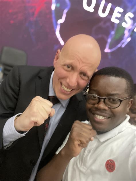 Andy Luki Jr A Selfie With Bbc Presenter Jonny Dymond