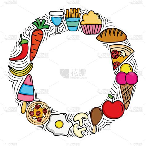 美食菜单圆形框图片其他图片图片素材 花瓣网