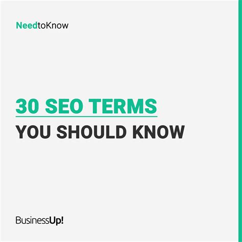 30 Seo Terms You Should Know Businessup