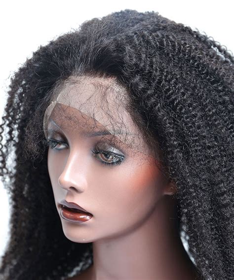 Dolago 250 Density Afro Kinky Curly Super Thick Lace Front Human Hair Wigs