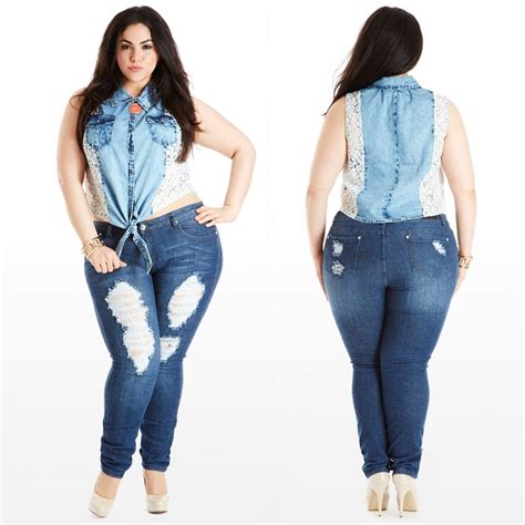 Nicole Zepeda In From Ceiling To Floral Lace Denim Shirt Plus Size