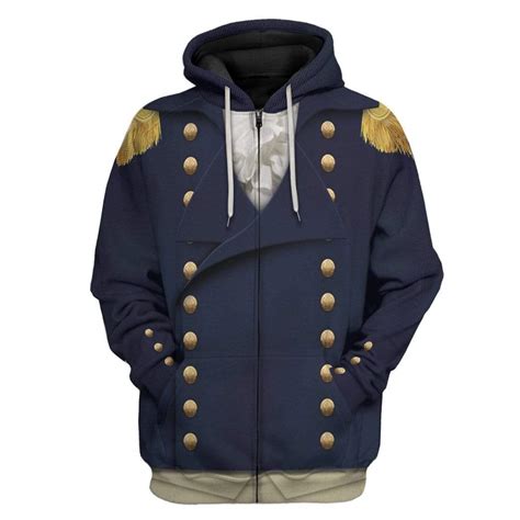 Royal Navy Captain 1806 Napoleonic Wars British Navy Custom Hoodie
