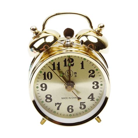 Metal Vintage Alarm Clock Extra Loud Manual Wind Sand Timer 1 Minute