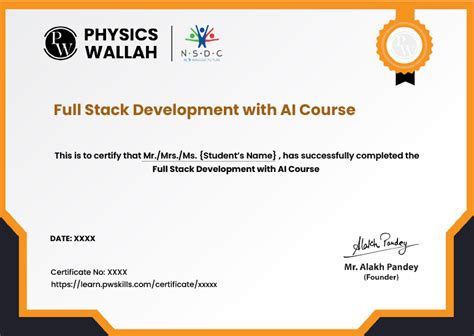 Full Stack Developer Course Certification Fees Pw Skills