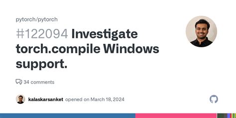 Investigate Pile Windows Support · Issue 122094 · Pytorch