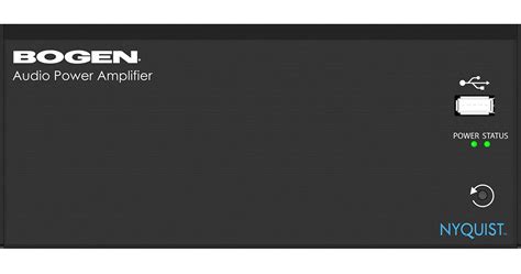 Bogen Nyquist Networked Channel Power Amplifier NQ A G