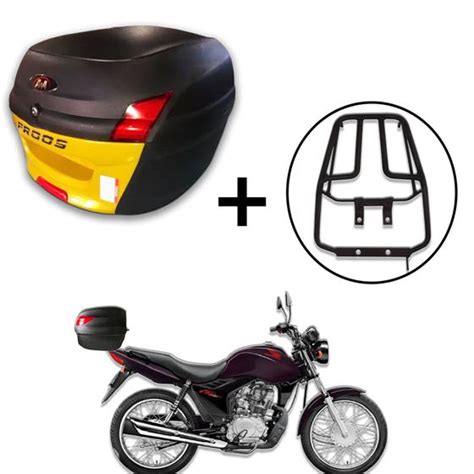 Baú 34 litros Awa Proos Bagageiro para CG 125 e 150 FAN E TITAN