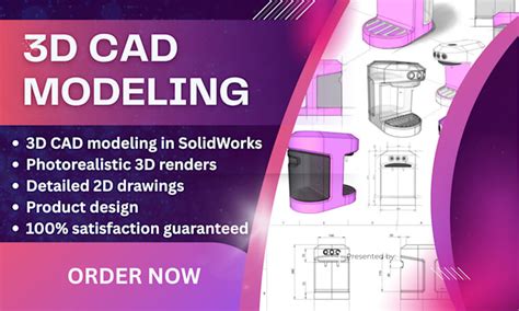 Do 3d Cad Modelling And Product Design Using Solidworks With Renders By Emersonblak Fiverr