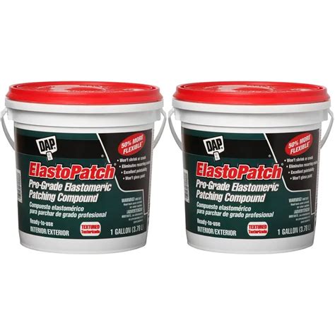 2 Pack Of 1 Gal Dap 12290 White Elastopatch Textured Surface Pro Grade