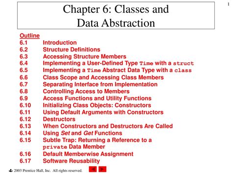 Ppt Chapter 6 Classes And Data Abstraction Powerpoint Presentation