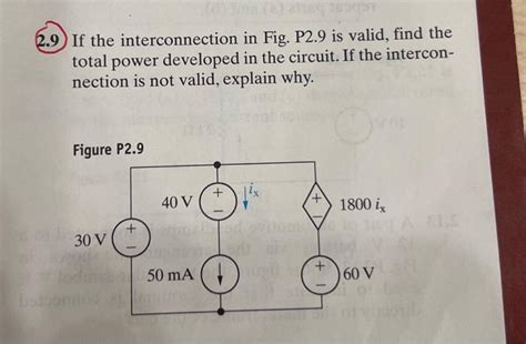 Solved 2 2 If The Interconnection In Fig P2 2 Is Valid