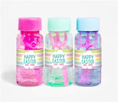 Easter Bubbles Easter Stripes Party Favor Modern Favors