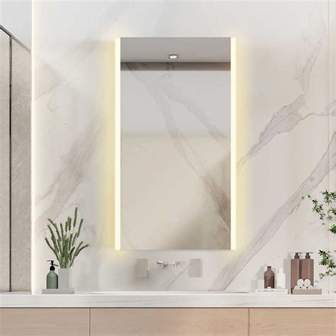 Lucent Tall Double Edge Bathroom Mirror Light Mirrors