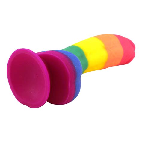 Colors Pride 6 Dong Rainbow Dildo Silicone