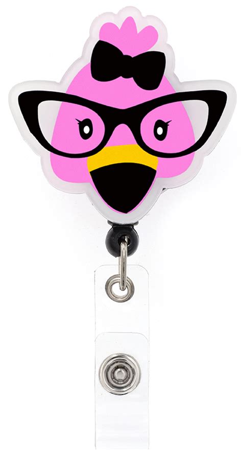 Buy Birdie Nerd Cutieful Acrylic Badge Reel Cutieful Online At Best