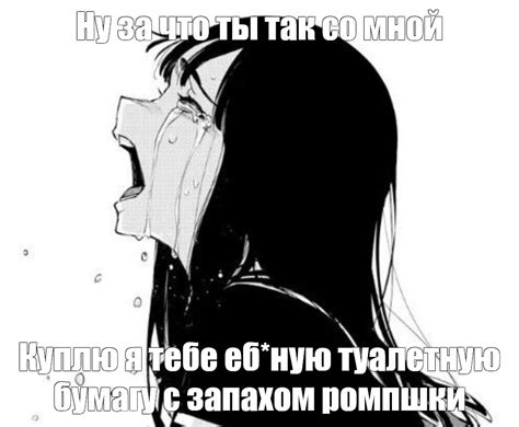 Meme Ну за что ты так со мной Куплю я тебе еб ную туалетную бумагу с запахом ромпшки All