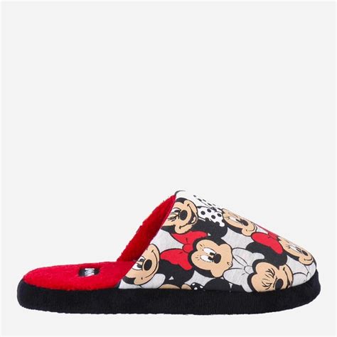 Хатні капці Disney Minnie 2300004910 36 37 Червоні 8445484017397 Оригінальне взуття Rozetka