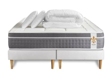 Pack Le Trente 180 X 200 Cm Double Sommiers Blanc