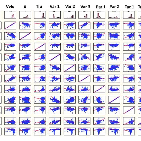 Scatterplot Correlation Between The Real Process Input Variables